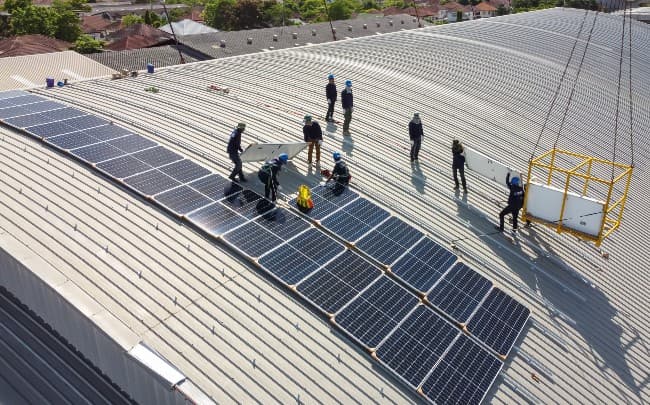 Factory Solar Installation